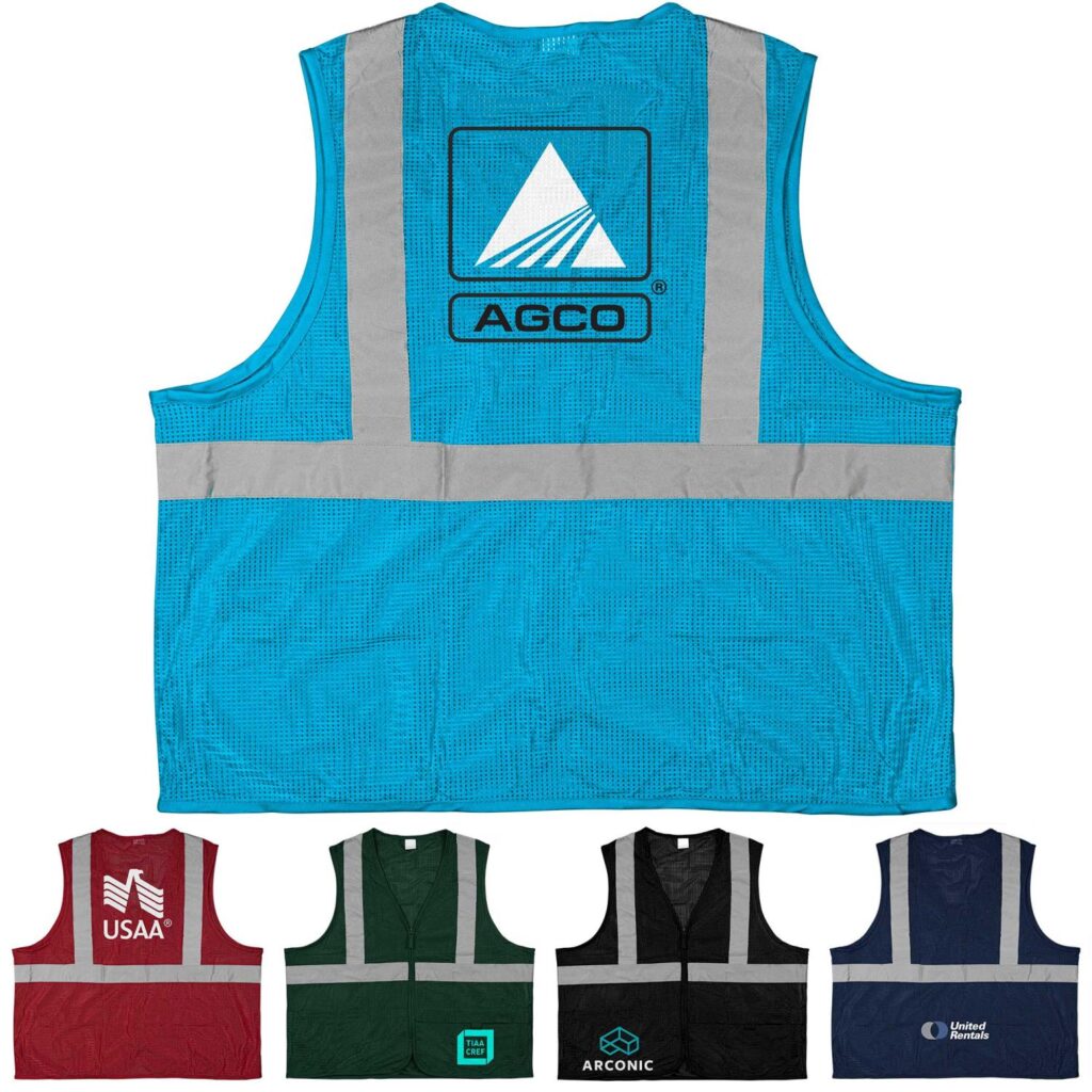 100% Polyester Premium Reflective Safety Vest – Reflective Safety Vests